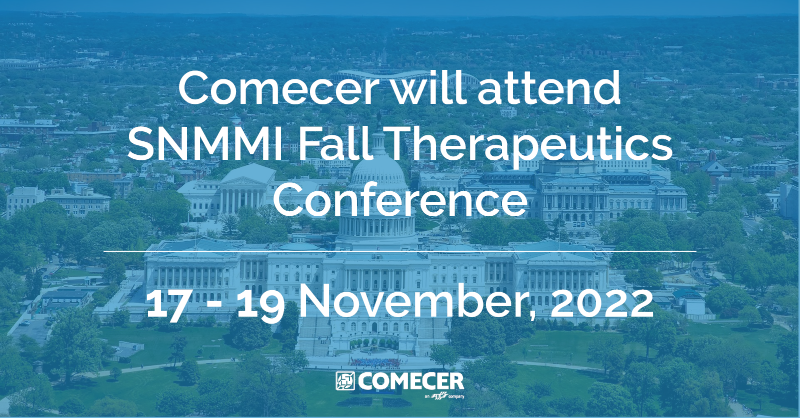 Comecer will attend the SNMMI Fall Therapeutics Conference